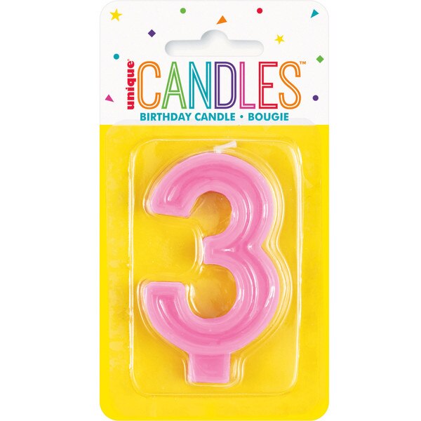NUMERAL BDAY CANDLE #3Â
