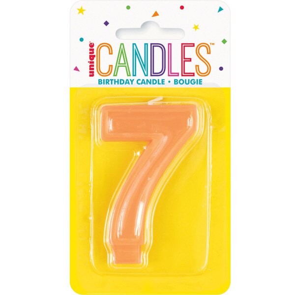 NUMERAL BDAY CANDLE #7