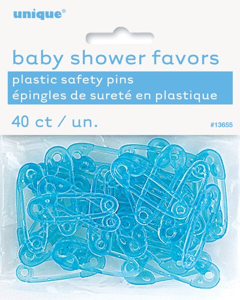 40 BABY PINS BLUE