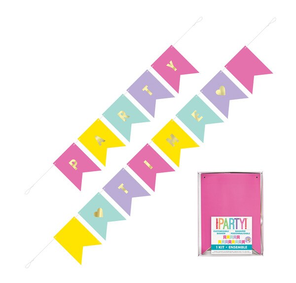 DIY PSTL PENNANT GARLND