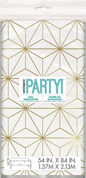 MDRN GLD/PURP FL TC 54X84"