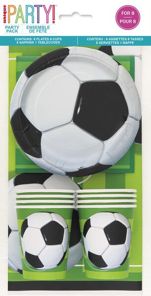 3D SOCCER PARTY PACK FOR 8