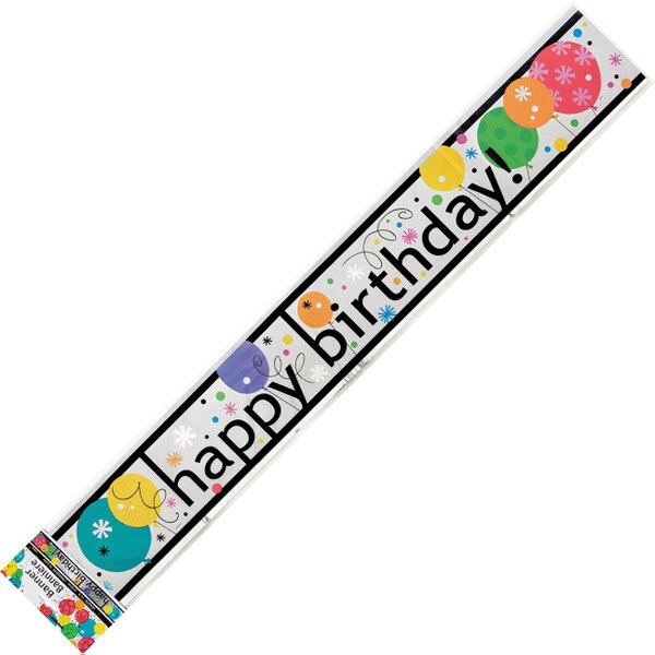 BREEZY B/DAY FOIL BANNER 12ft
