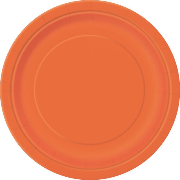 PUM ORANGE 20 x 7" PAPER PLATE