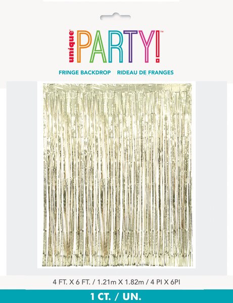 GOLD FL FRNG BACKDROP 72X48