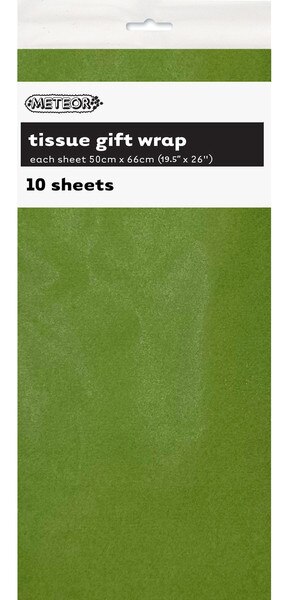 10 TISSUE SHEETS - OLIVE