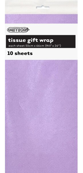 10 TISSUE SHEETS - PASTEL LAVENDER