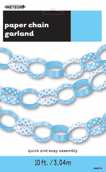 DOTS PAPER CHAIN - POWDER BLUE