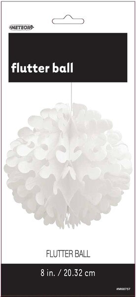 FLUTTER BALL 20cm - WHITE