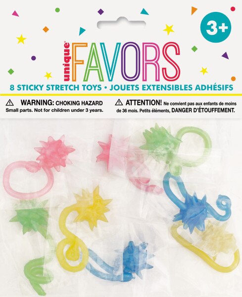 8 STARBURST STICKY STRETCH TOY