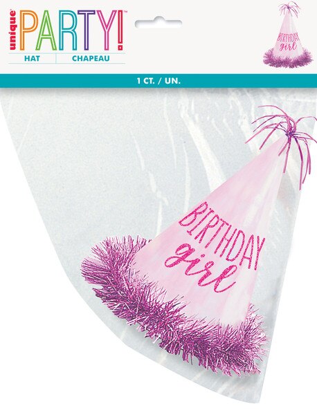 B/DAY GIRL GLITTER HAT
