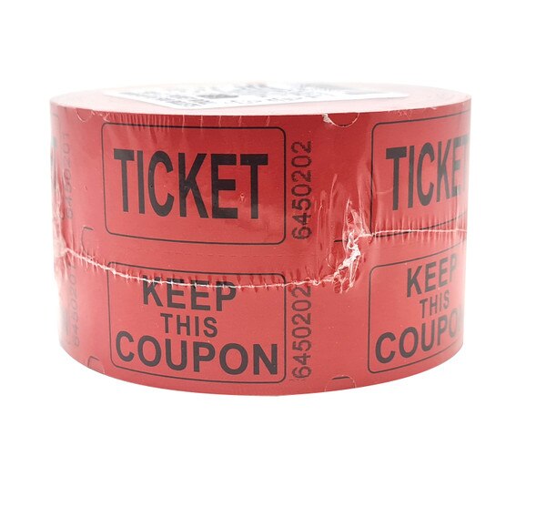 500CT DOUBLE TICKET ROLL ASST