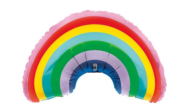 BULK RAINBOW SHP 9" FL BLN