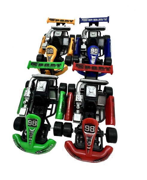 4 MINI PULL BACK RACERS