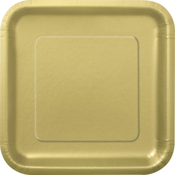 GOLD 8 x 7" SQ PLATES
